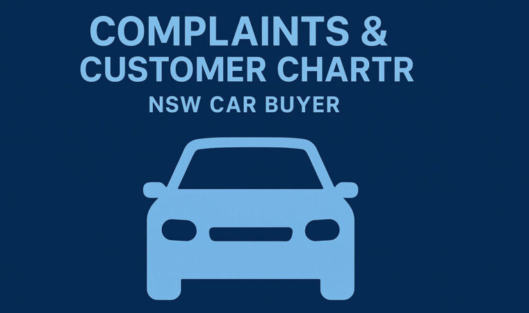 NSW Car Buyer Complaints | Complaints & Customer Charter